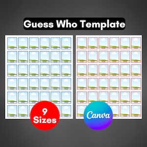 Guess Who Template Canva, Custom Guess Who, Guess Who Cards, Make Your ...