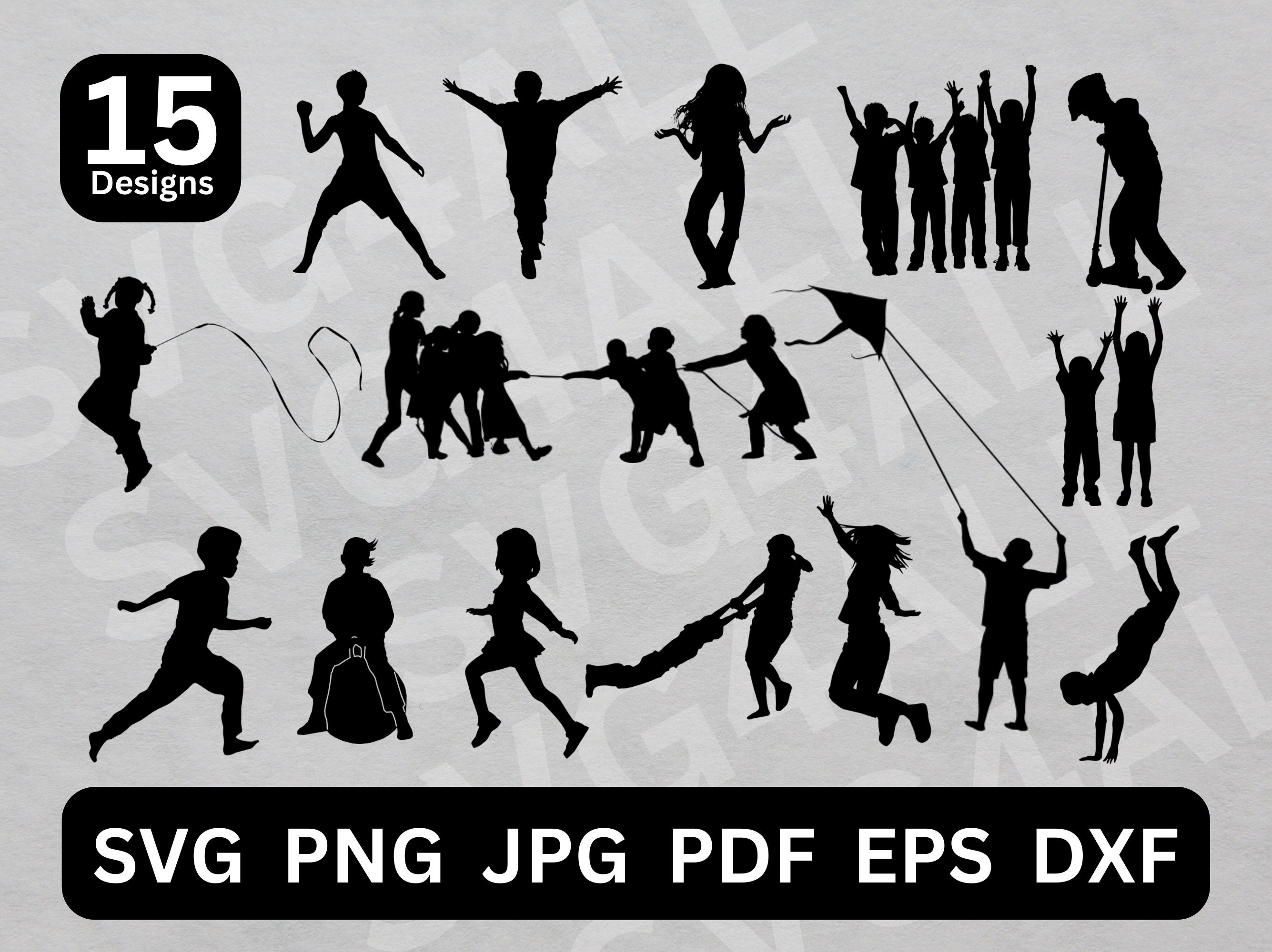 Children Playing SVG Kids Playing SVG Children Playing - Etsy Sweden