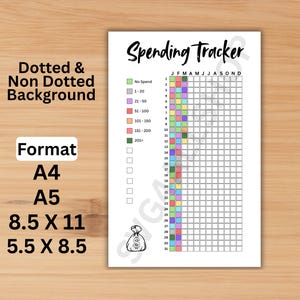 Spending Tracker Printable Sheet - Spending Log - Expense Tracker ...