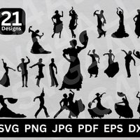 Flamenco Dancer Clipart Bundle: Spanish Dance Art (digital Download) - Etsy