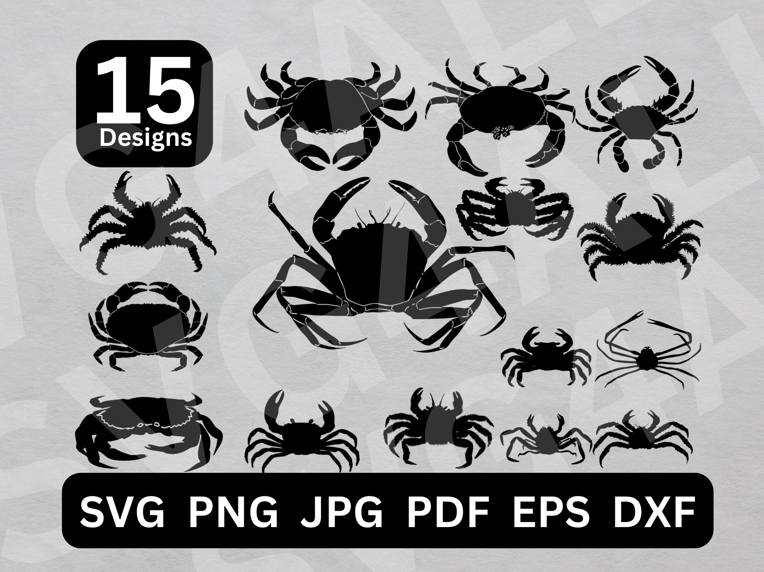 Crab Svg, Crab Svg File, Crab Png, Crab Silhouette, Crab Clipart, Crab ...