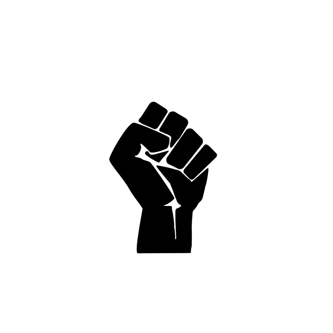 Fist Svg, Fist Drawing, Raised Fist, Silhouette - Etsy