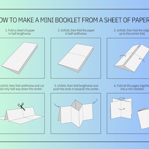 Booklet Template | Fold Book Template | Foldable Book | Stacked Booklet ...