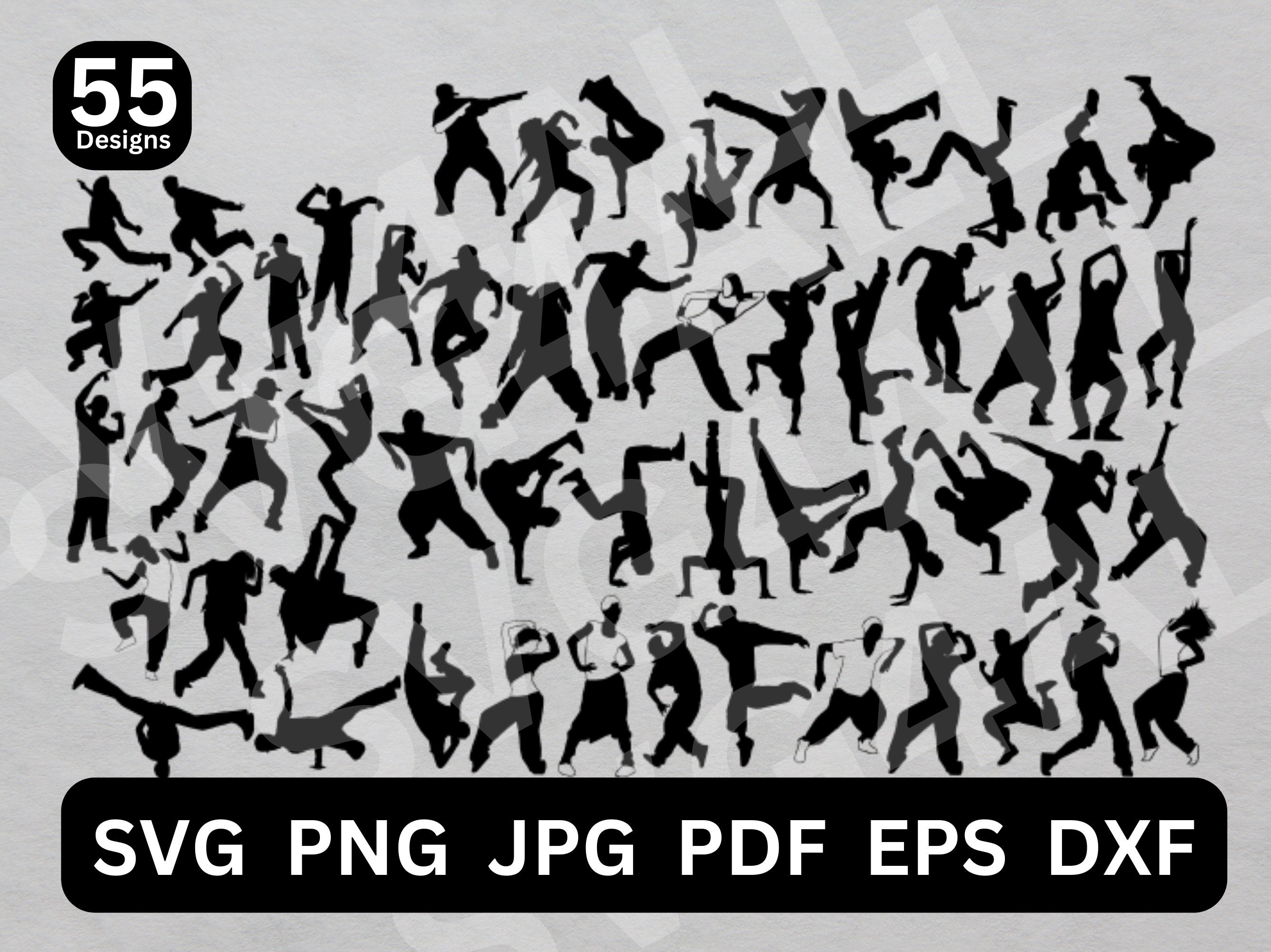 Hip Hop Dancer SVG, Hip Hop Dancer Bundle SVG Files, Hip Hop Dancer Cut ...