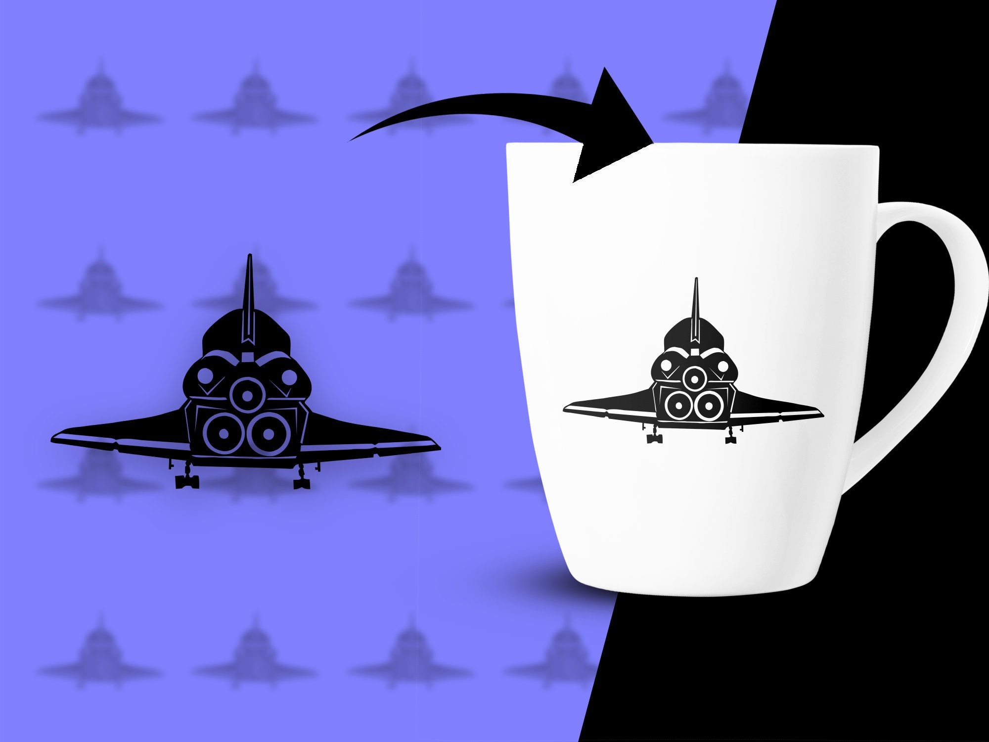 Spacecraft Clipart Bundle, Rocket SVG Files, Spaceship Silhouettes ...
