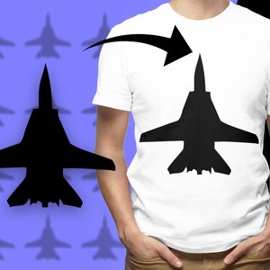 Military Aircraft Silhouette SVG Bundle, Fighter Jet Clipart, Army ...