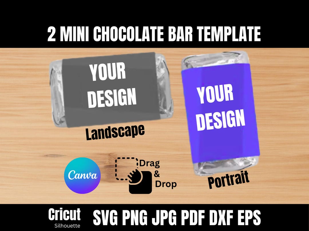 Mini Chocolate Bar Wrapper Template, Mini Candy Bar Wrapper Template ...