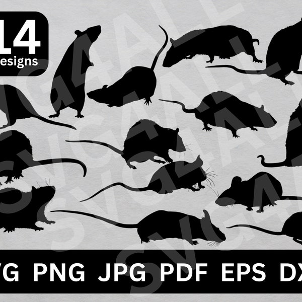 Mouse Rat Svg - Etsy