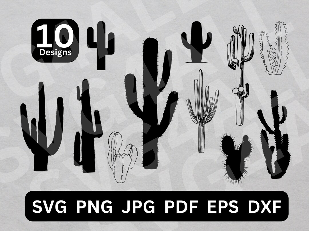 Cactus Svg File, Cactus Svg, Cactus Png, Cactus Cricut, Cactus ...