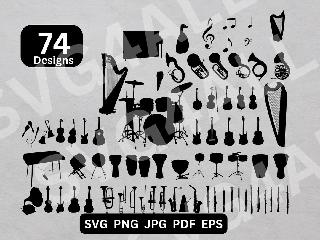 Musical Instruments Svg, Musical Instruments Png, Musical Instruments ...