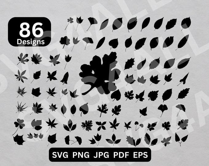 Leaves Bundle Svg Leaves Set Svg Leaves Set Png Leaf Svg File Leaves ...