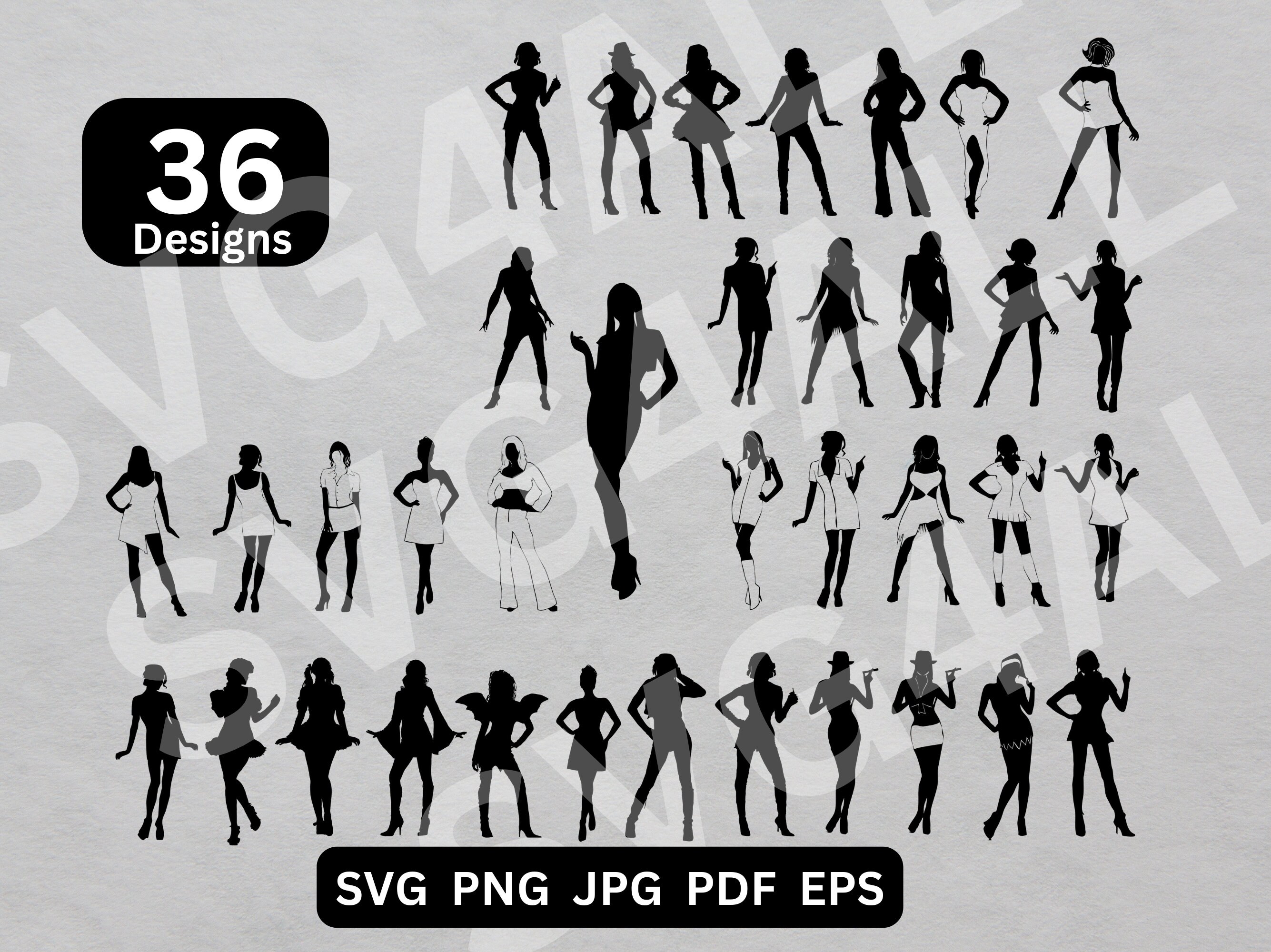 Girls Silhouette Svg Girls Svg Girls Cricut Girls Clipart Girls Vector Girls Silhouette