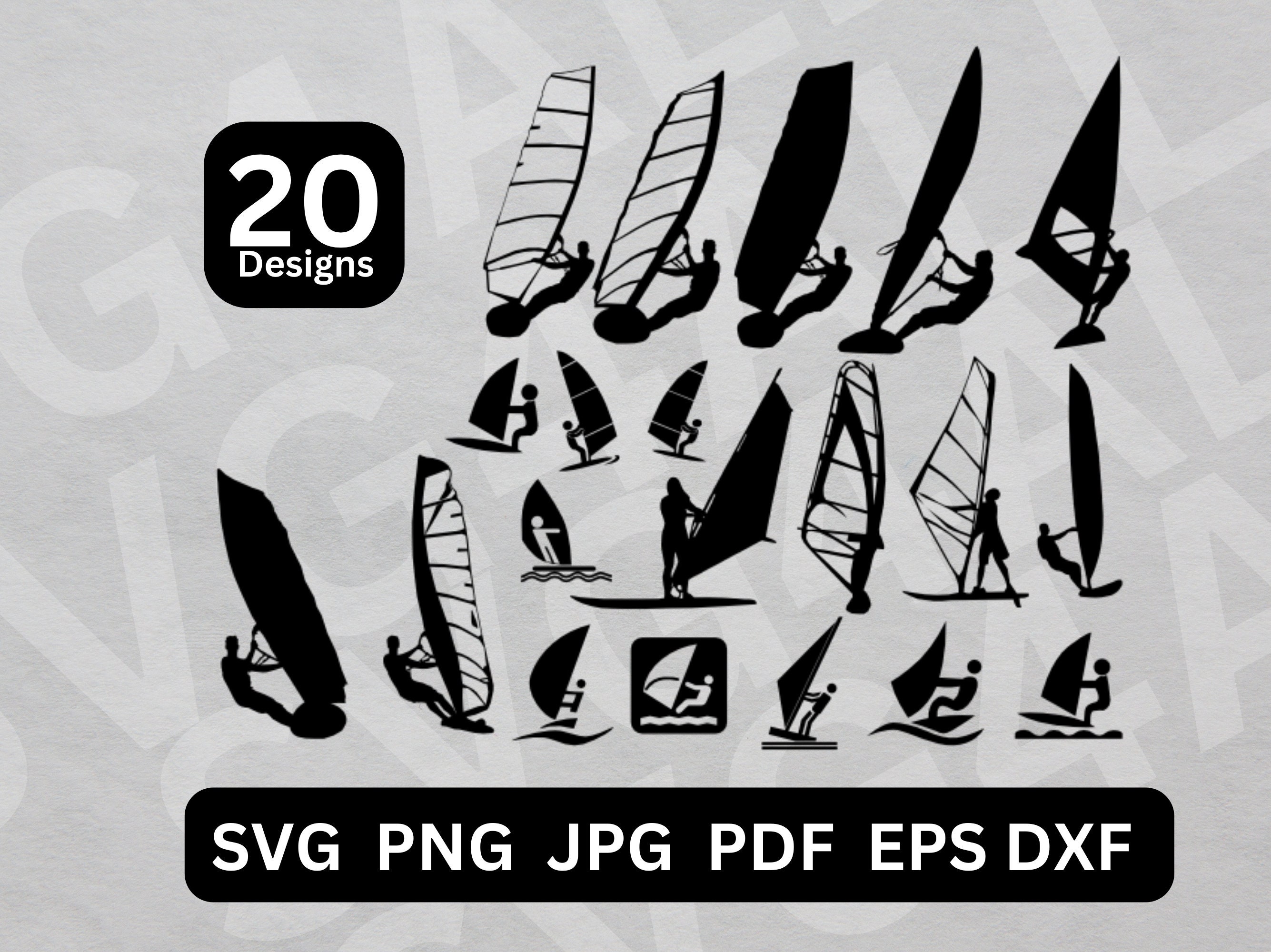 Windsurfing Svg, Windsurfing Png, Windsurfing Vector, Windsurfing ...