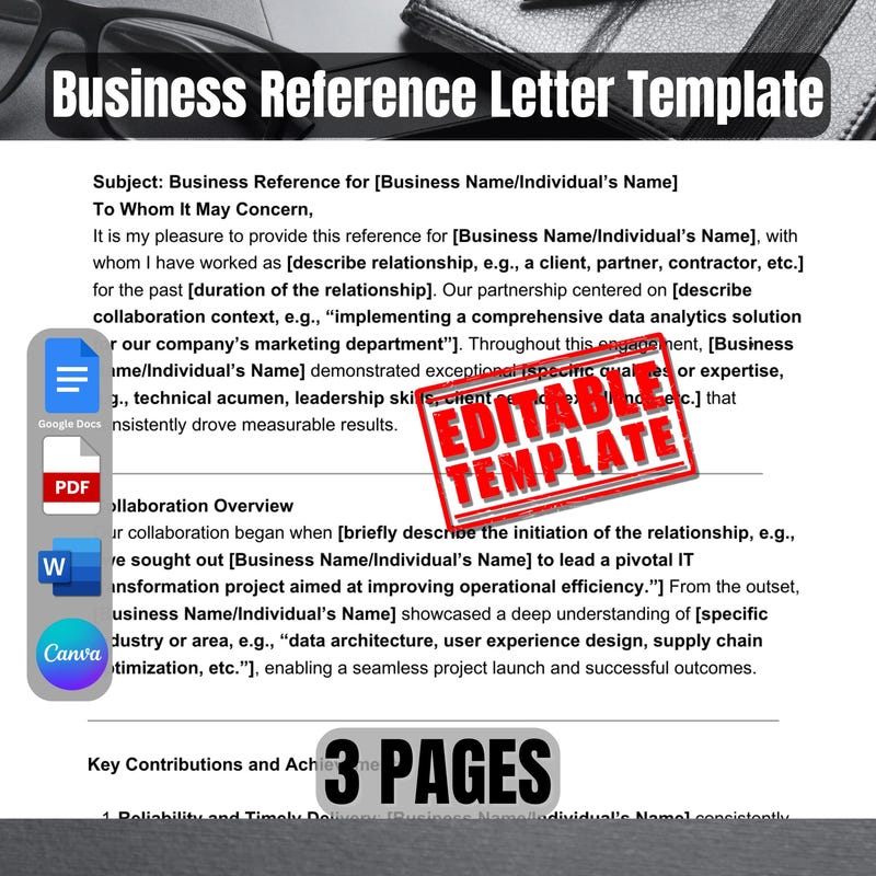 Business Reference Letter - Etsy
