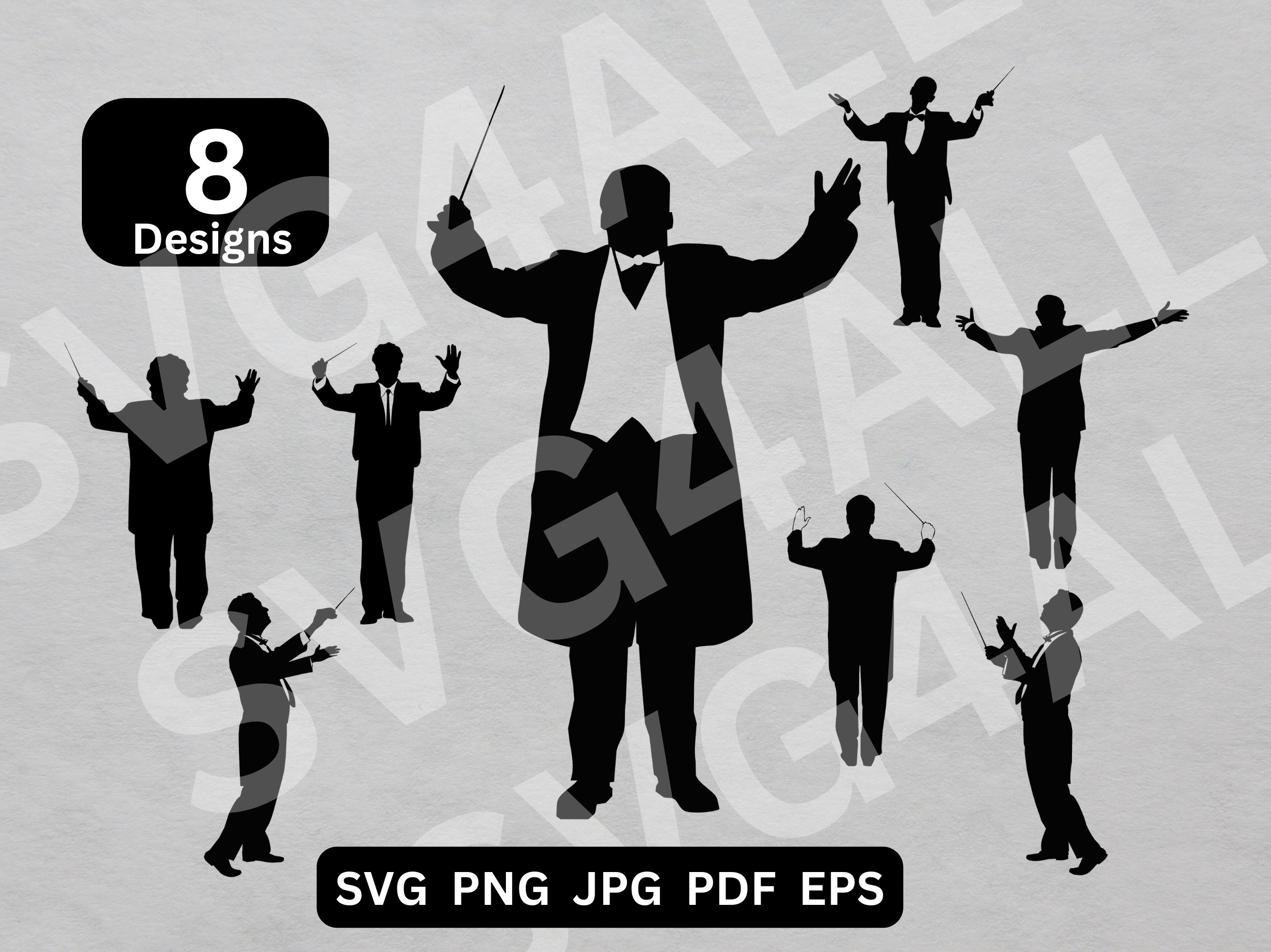 Orchestra Conductor SVG, Orchestra SVG, Choir Conductor Cricut, Band ...
