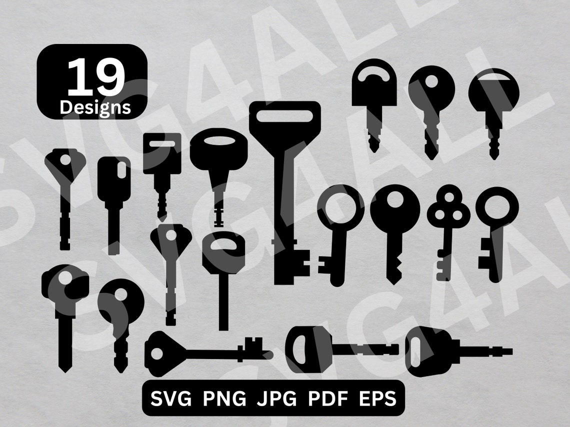 Keys SVG, Keys PNG, Keys Cricut, Keys Clipart, Keys Vector, Keys ...