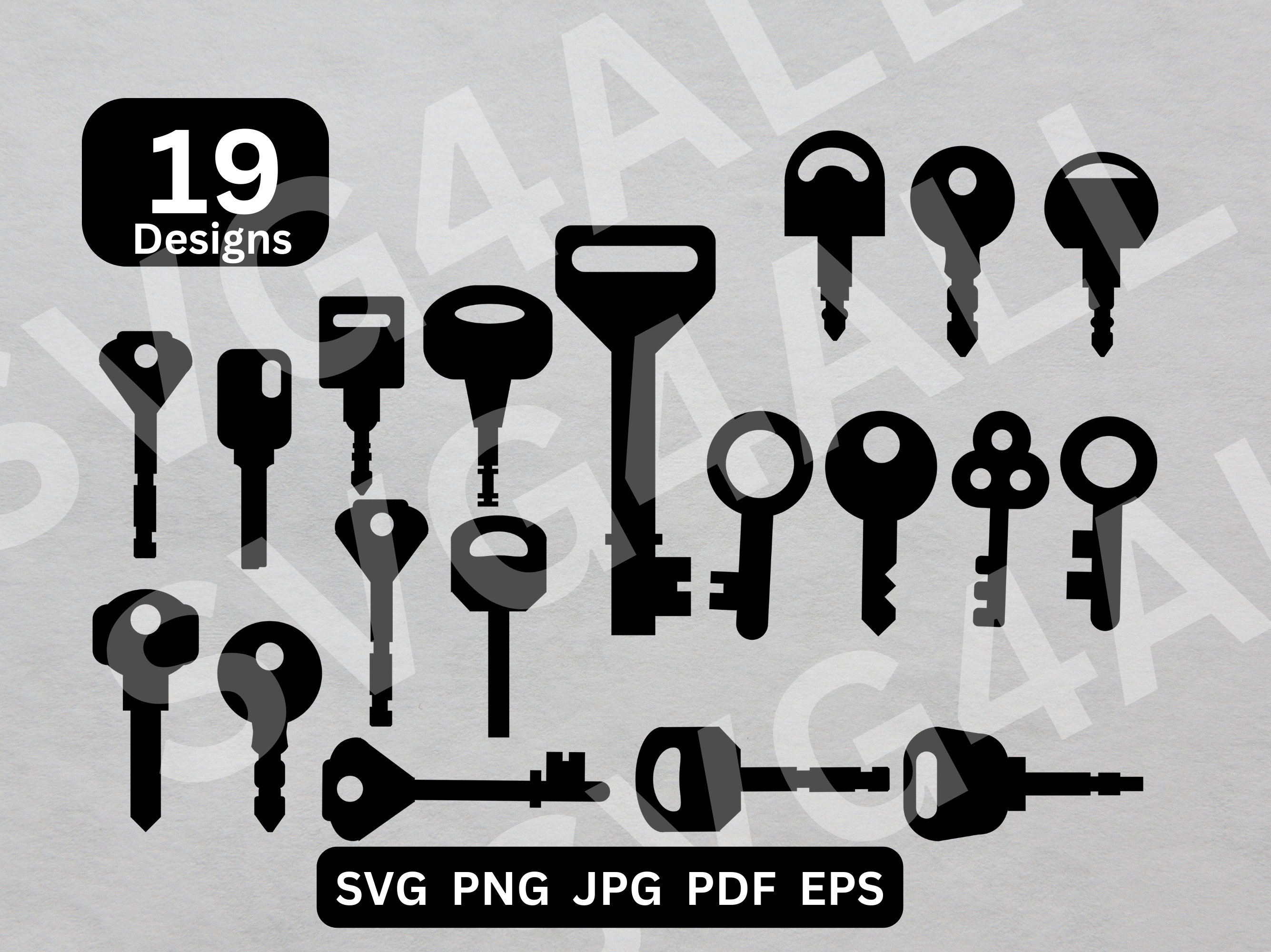 Keys SVG, Keys PNG, Keys Cricut, Keys Clipart, Keys Vector, Keys ...