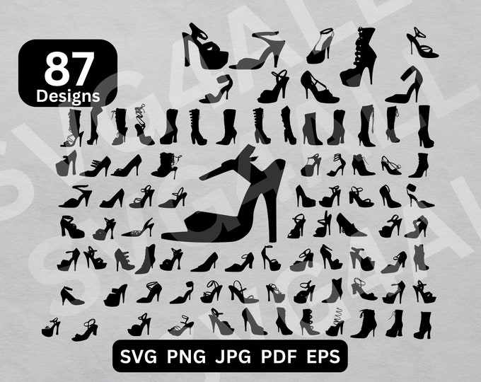 High Heels svg, High Heels Clipart, High Heels Schuhe svg, Leopard ...