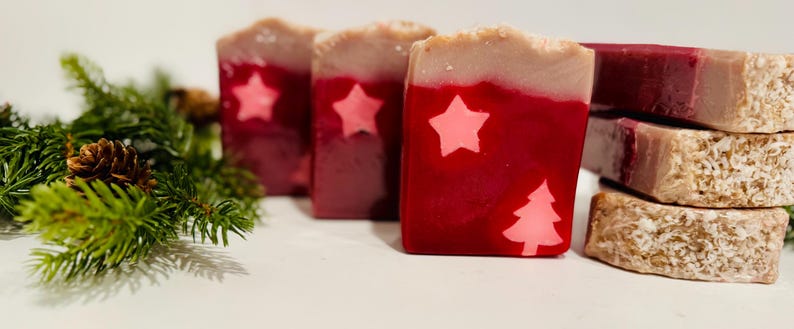 Christmas Artisan Soap: Natural Shea Butter, Old Fashioned Cold Process ...