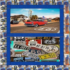 Hoffman Fabrics Rt 66 Quilt Kit - Etsy