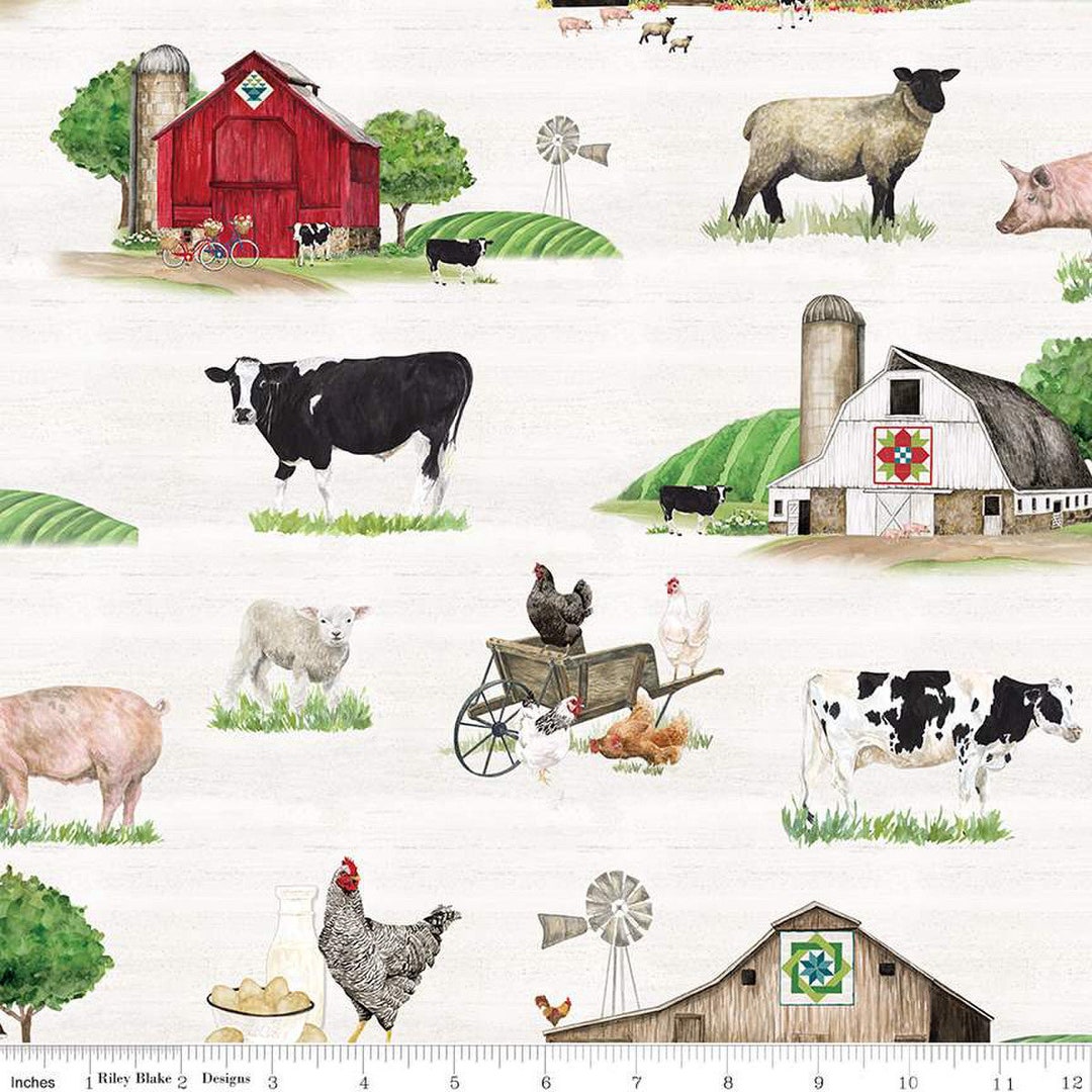 Riley Blake Designs Spring Barn Quilts Main Parchment - Etsy
