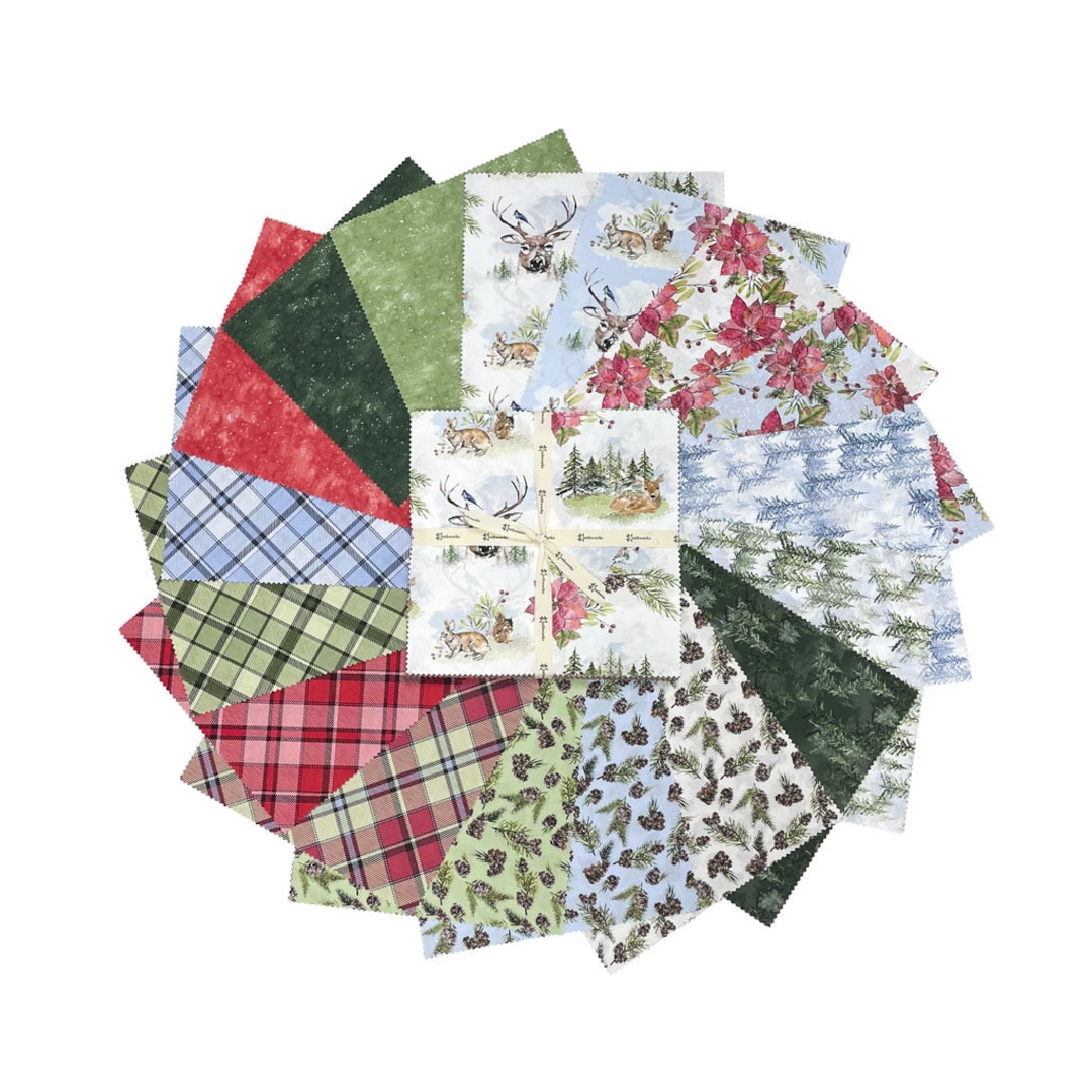 Clothworks Joyful Winter 10 Inch Squares TSQ0419 - Etsy