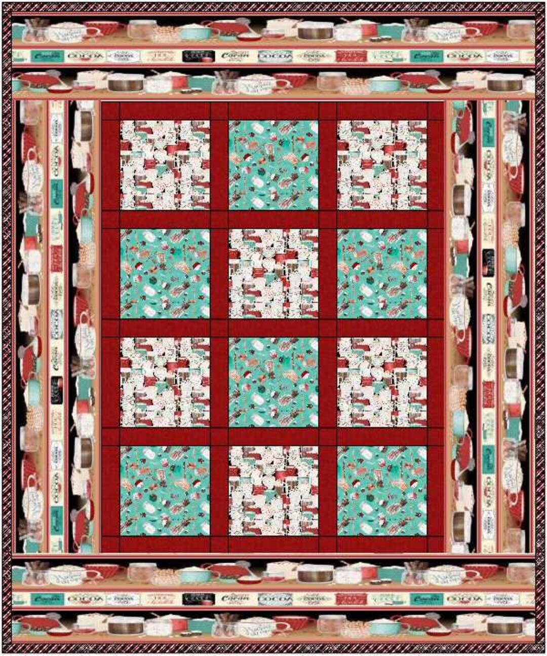Cocoa Sweet Quilt Kit - Etsy