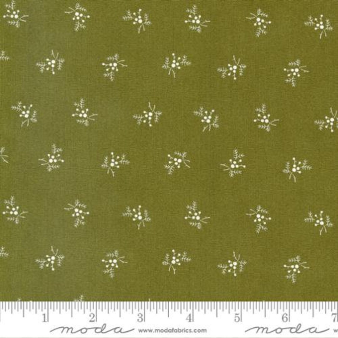 Moda Fabrics Joyful Gathering Mistletoe 49217 15 - Etsy