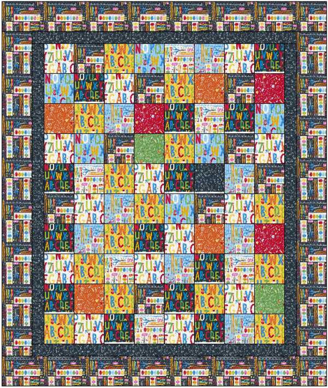 Moda Back to School Quilt Kit - Etsy