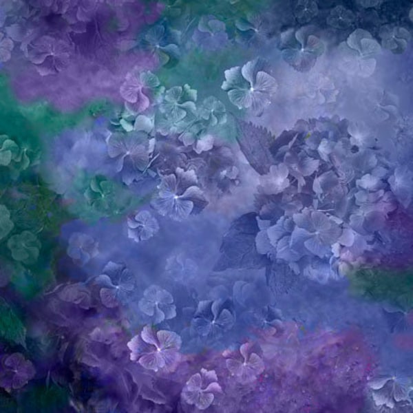 Hydrangea Fabric - Etsy
