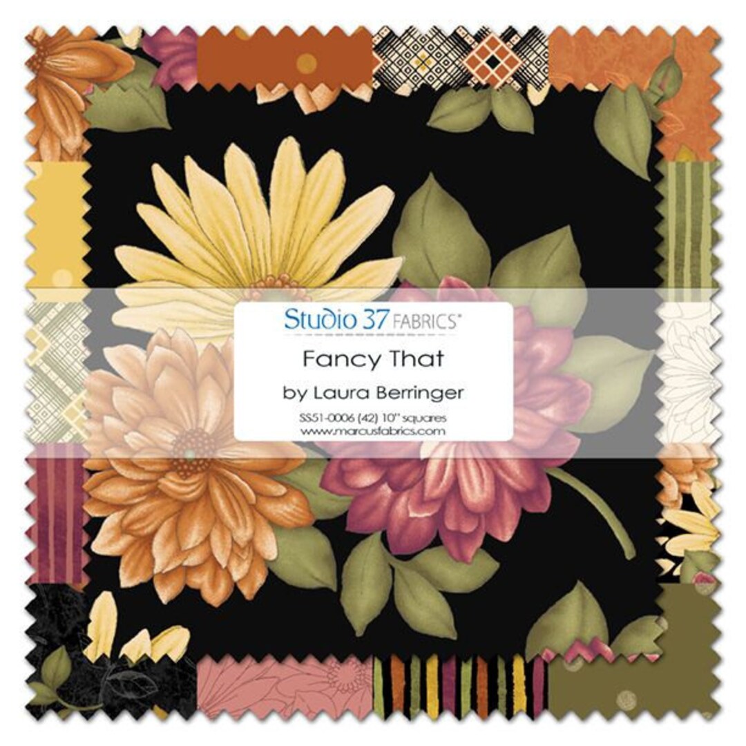 Studio 37 Fabrics - Fancy That 10" Squares - Etsy