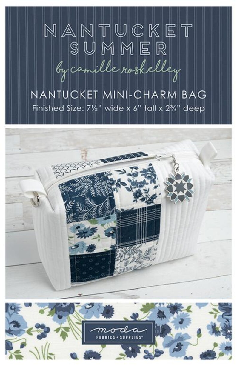 Moda Fabric Nantucket Mini Charm Bag Kit - Etsy