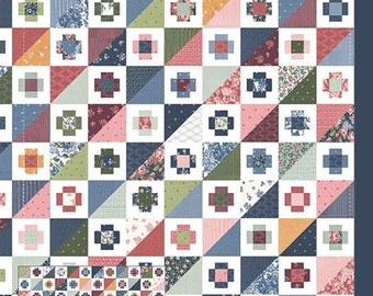 Nantucket Summer Swoon Sixteen Quilt Kit 74x74 Camille Roskelley Moda ...