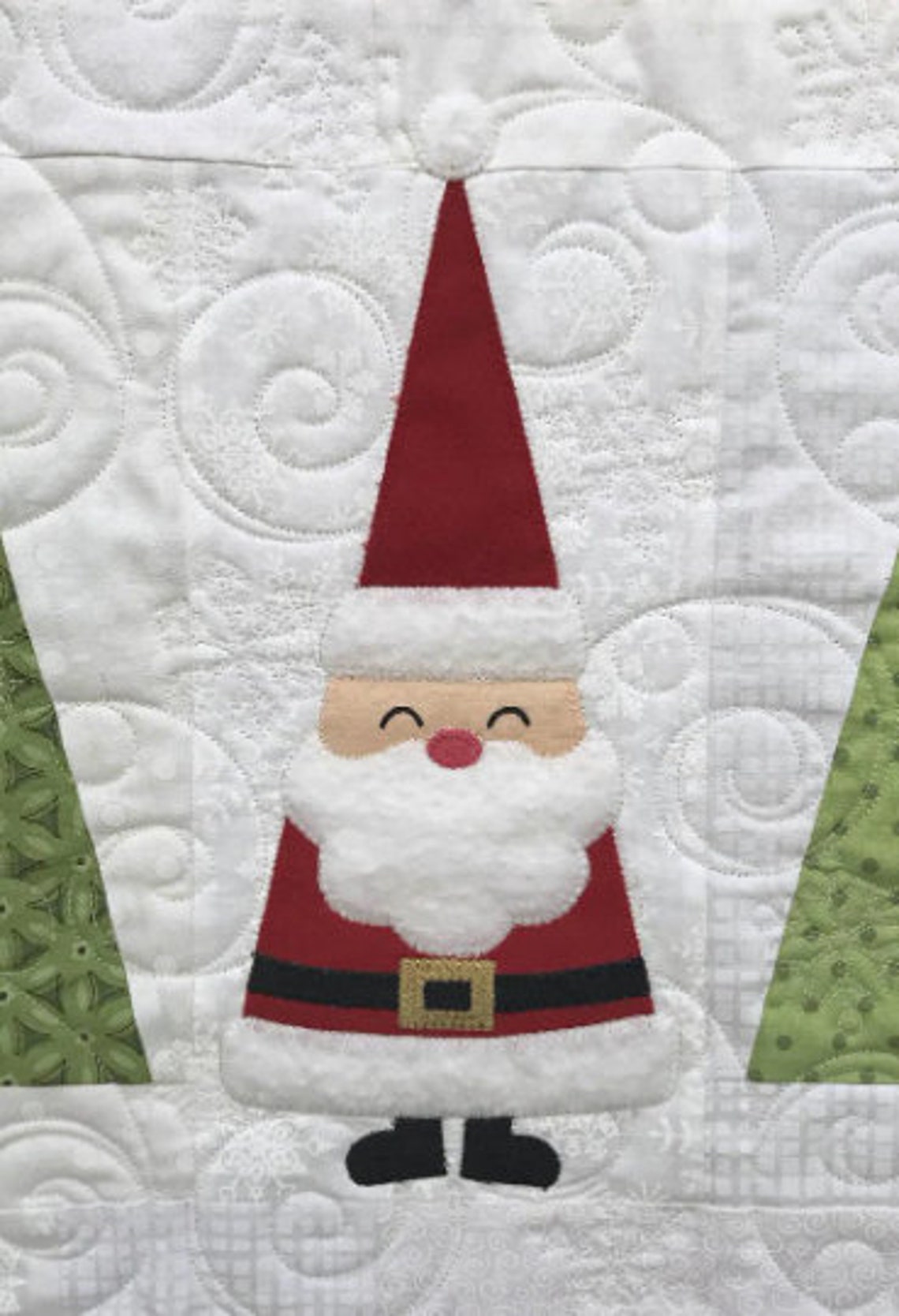 Santa in the Trees Table Runner Kit - Etsy