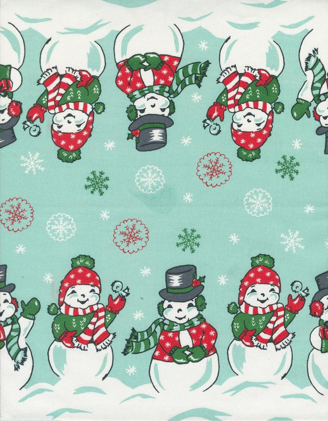 Moda Fabrics 16" Classic Retro Holiday Snowy 920 309 Moda Toweling - Etsy