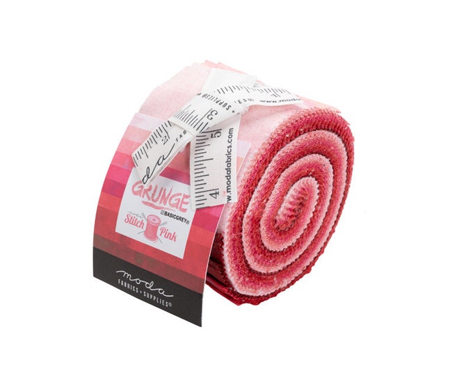 Moda Grunge Junior Jelly Roll Stitch Pink - Etsy
