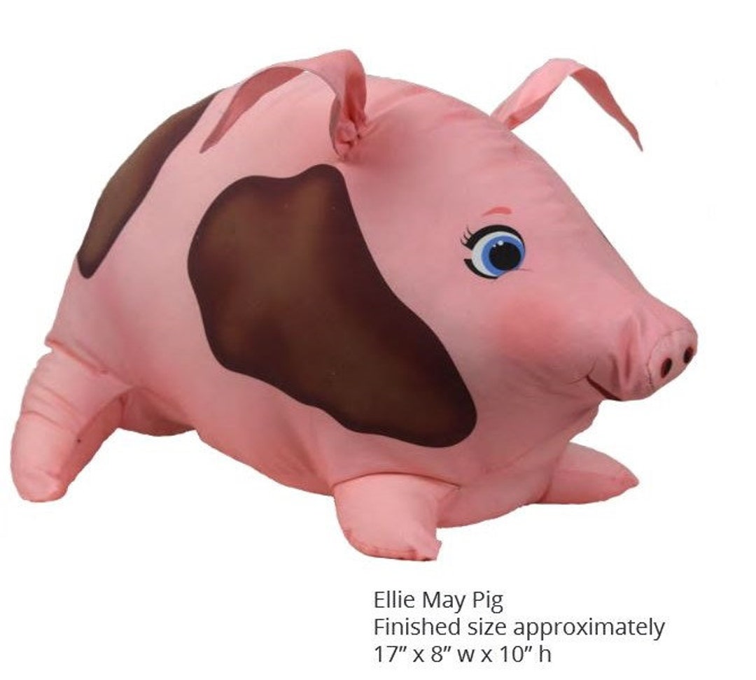 Qt Fabrics Ellie Mae Pig Stuffable Panel - Etsy