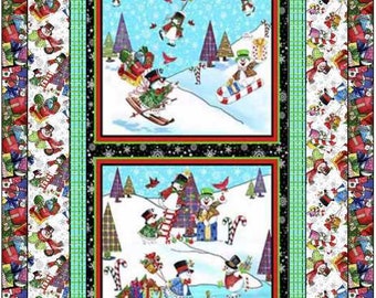 Moda Fabrics Snowman Gather IV Panel Quilt Kit - Etsy