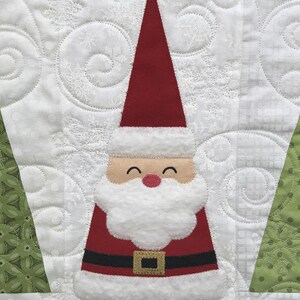 Santa in the Trees Quilt Kit - Etsy