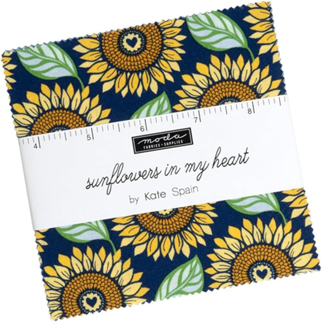Moda Fabrics Sunflowers in My Heart Charm Pack - Etsy