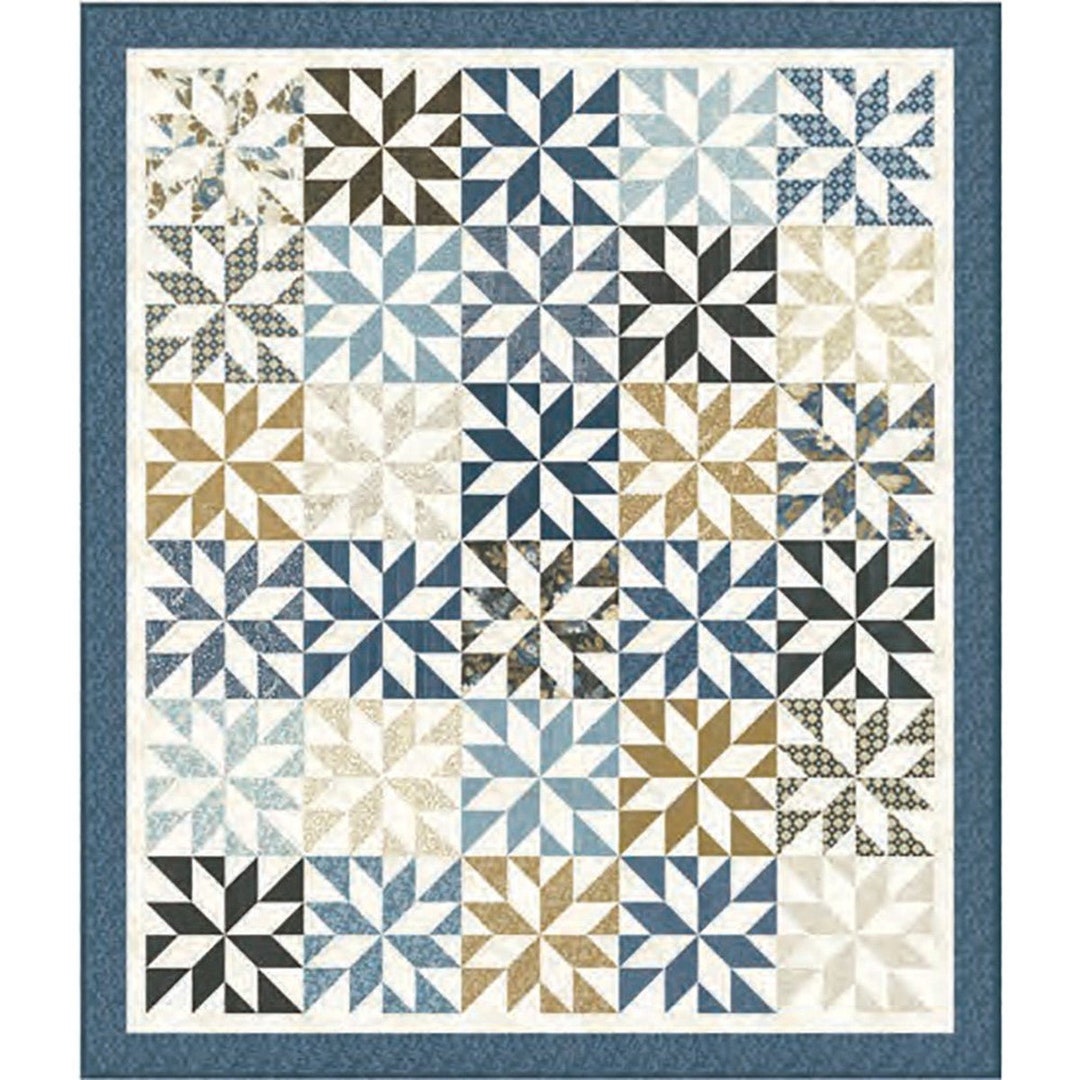 Moda Fabrics Decorum Basic Grey Breeze Way Quilt Kit - Etsy