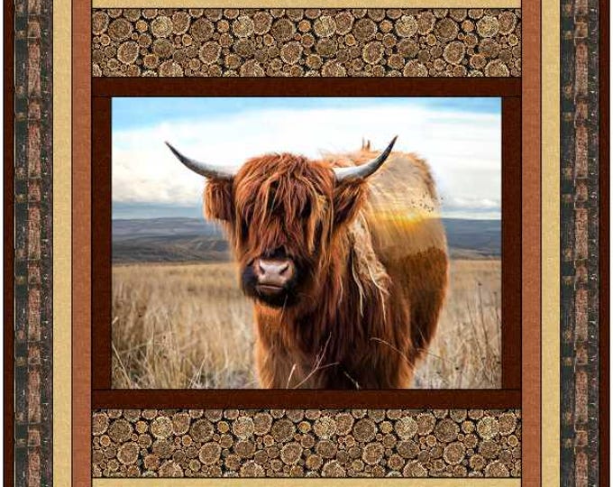 Hoffman Highland Cow Quilt Kit - Etsy