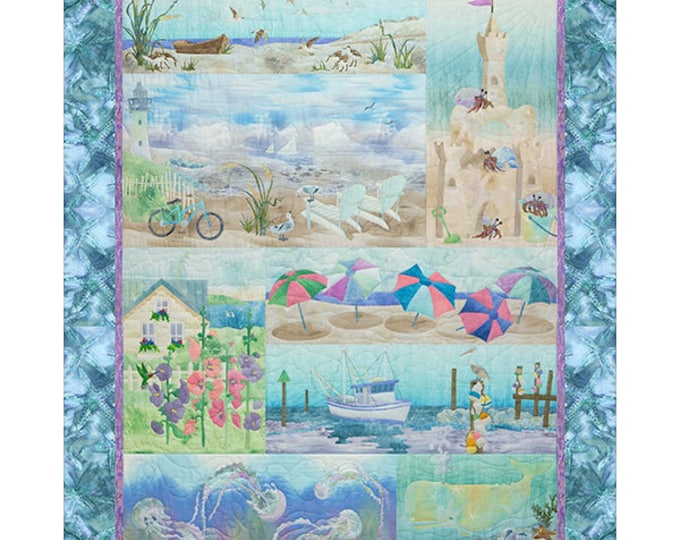 Hoffman Fabrics Mckenna Ryan MRDAB 484 Day at the Beach - Etsy