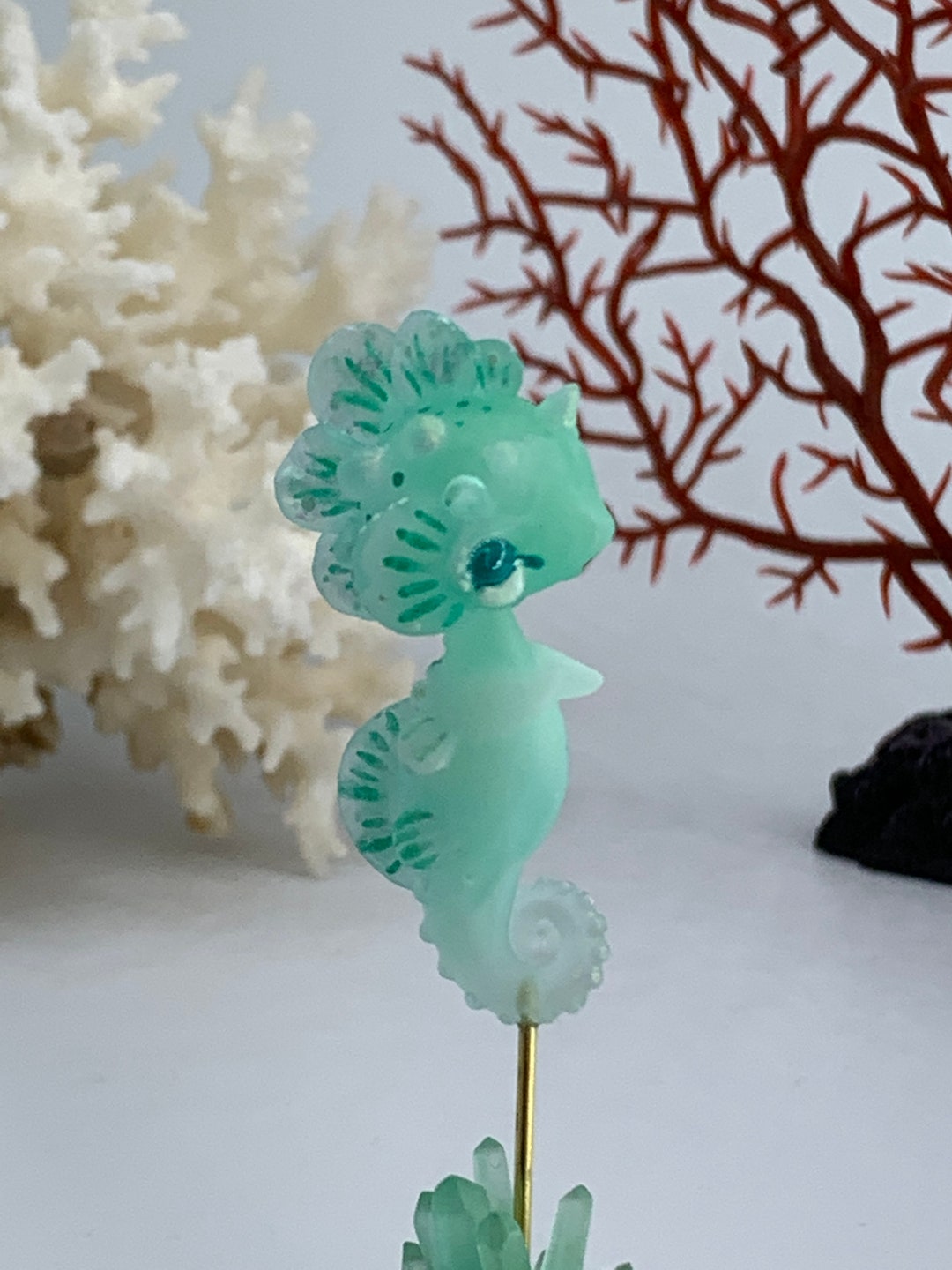 Seafoam Sprite Seahorse - Etsy
