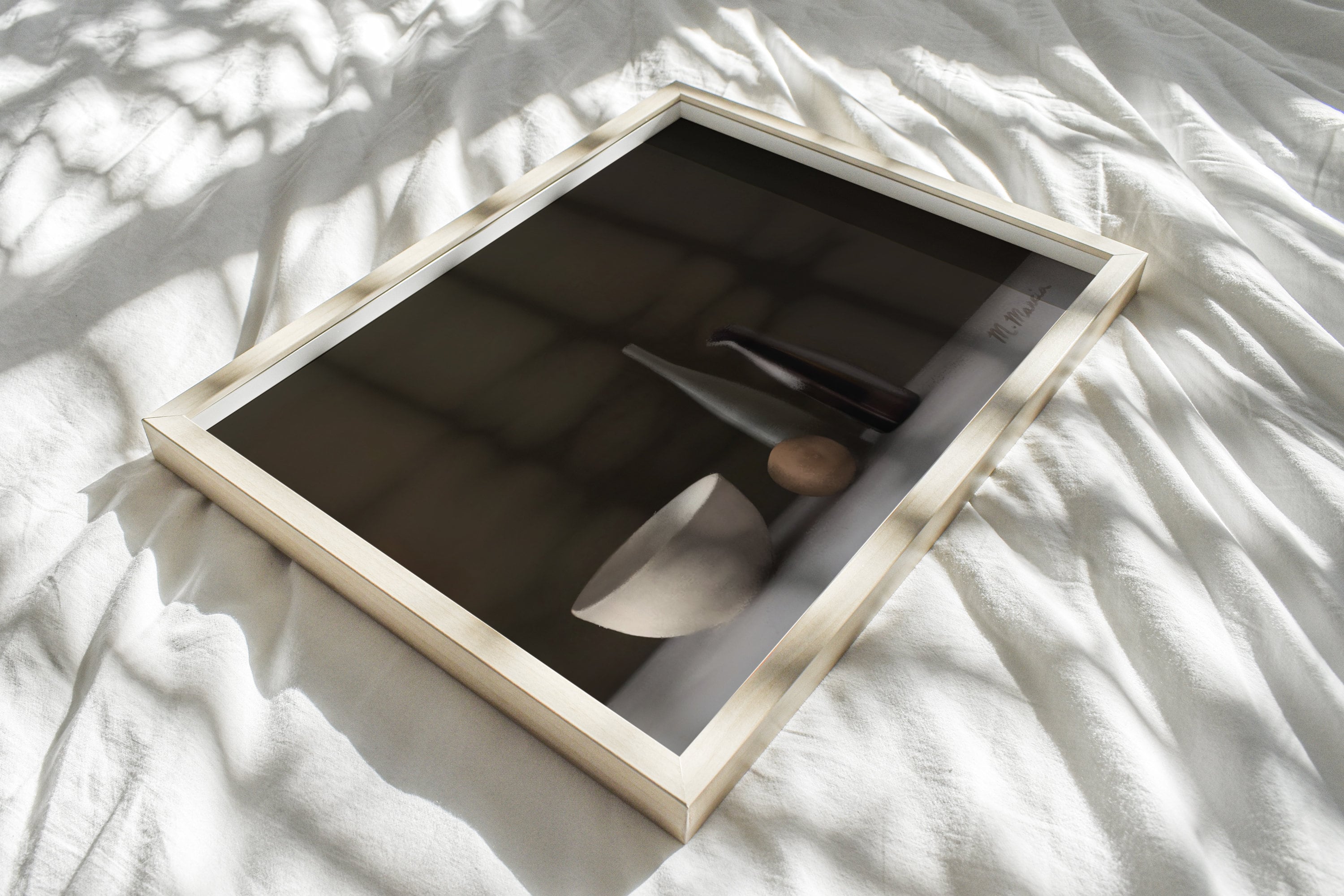 Moody Tabletop Still Life Painting by M. Marcia Fine Art Print - Etsy