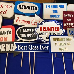Photo Booth Props - Reunion Theme Examples - Etsy