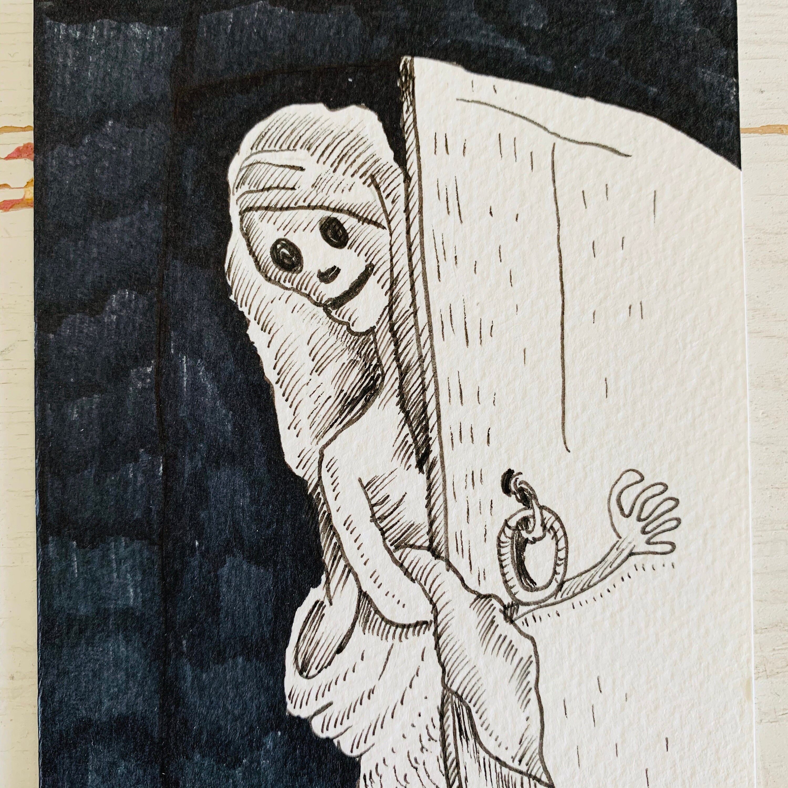 Angel of Death . Morbid Illustration Black Ink Art.death in - Etsy