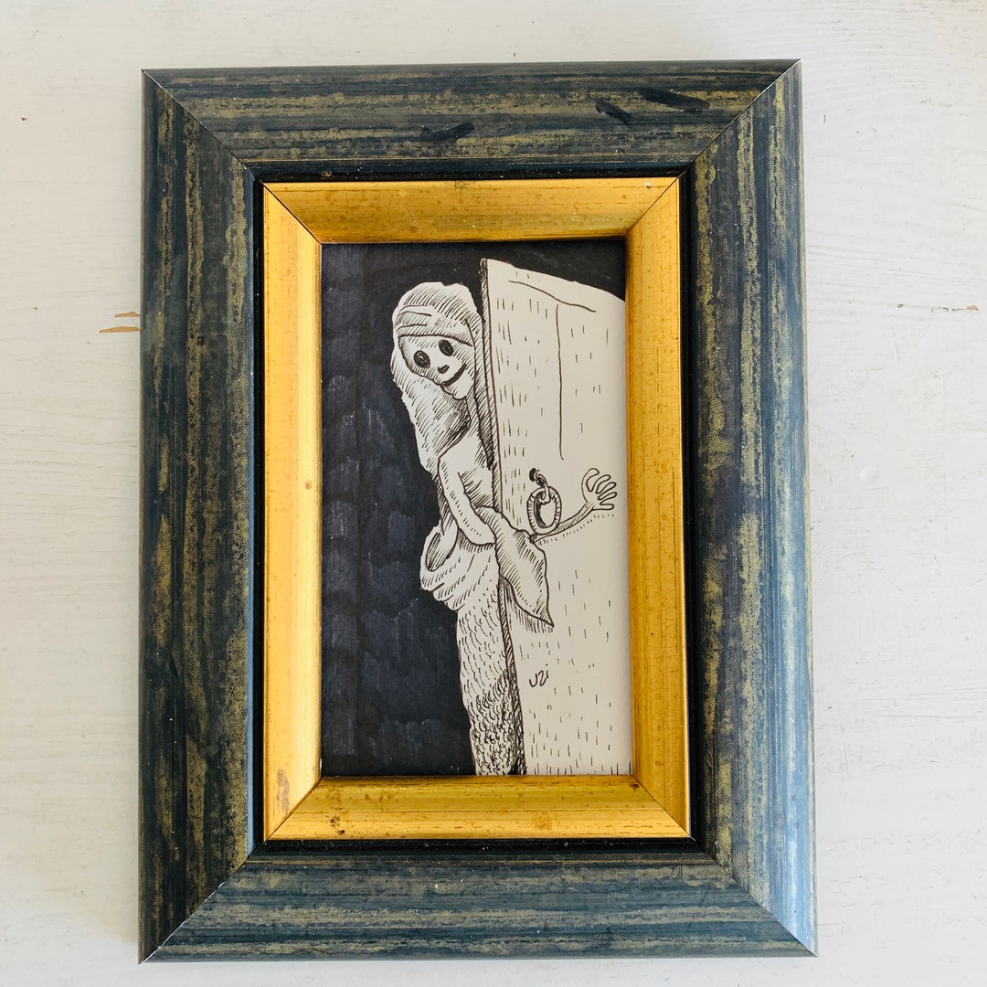 Angel of Death . Morbid Illustration Black Ink Art.death in - Etsy