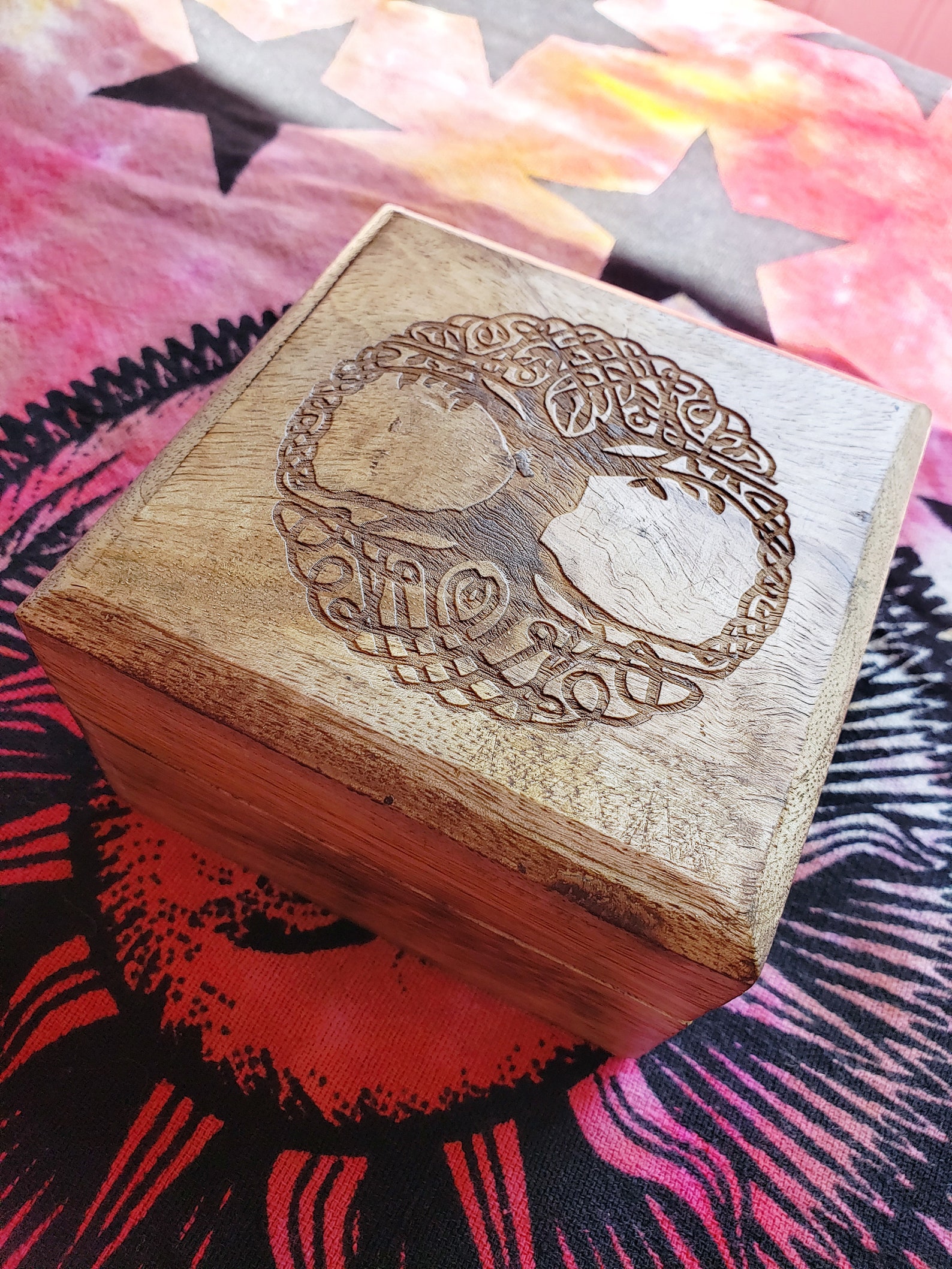 Tree of Life Wood Celtic Box Irish Wooden Box Renaissance - Etsy