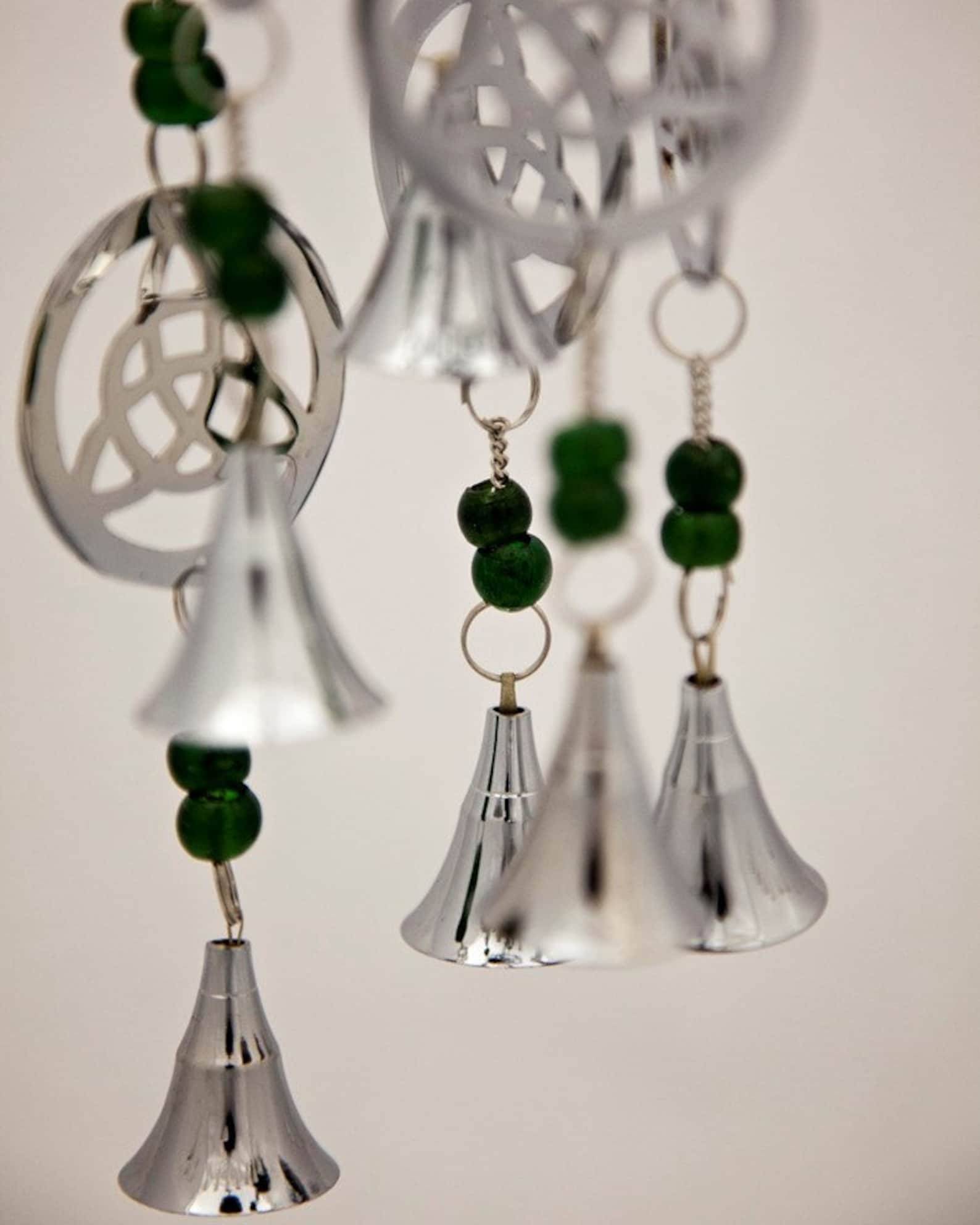 Metal Celtic Knot Wind Chime Irish Sun Catcher With Bells - Etsy